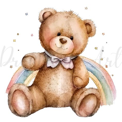 6 Teddy Bear Clipart Jpgs High Quality Digital Planner Etsy Australia