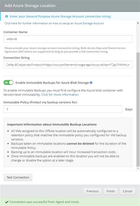 How To Set Up Offsite Copies To An Azure Cloud Storage Account