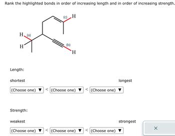 Answered Rank The Highlighted Bonds In Order Of Bartleby