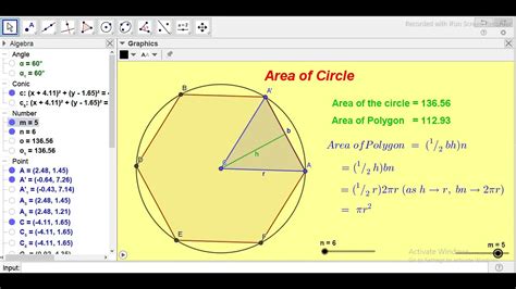 area of circle youtube