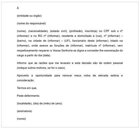 Total Imagem Modelo De Carta De Exonera O Br Thptnganamst Edu Vn