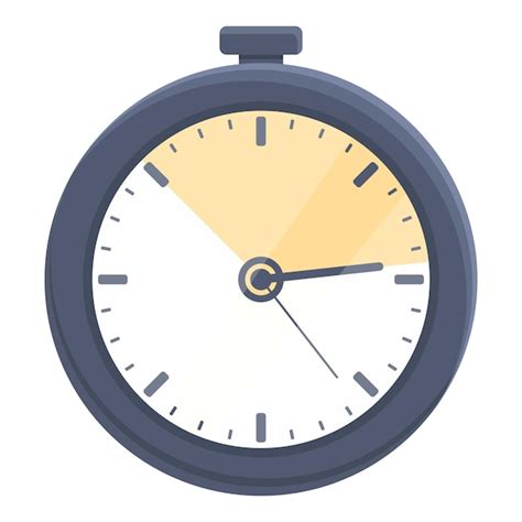 Icono de cronómetro deportivo vector de dibujos animados reloj