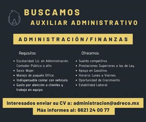 AUXILIAR ADMINISTRATIVO CONTABLE LosEconomicos Anuncios