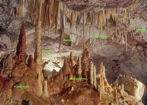 Dripstone Column In Biserujka Cave Dobrinj Island Of Krk Speleothem
