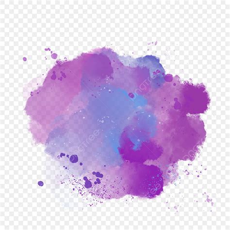 Watercolor Splash Ink PNG Picture Purple Watercolor Splash Transparent