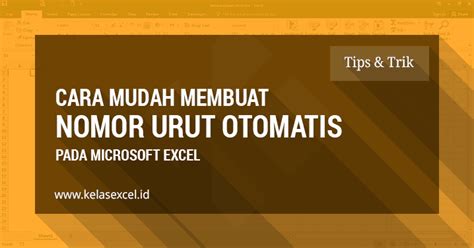 Cara Nak Membuat Numbering Di Excel SimonaresEsparza
