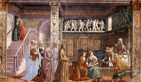 The Birth Of The Virgin Mary By Domenico Ghirlandaio Good Look At