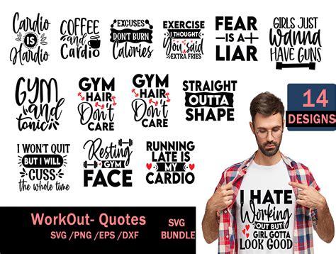 Workout SVG Bundle Gym SVG Bundle Designerpick