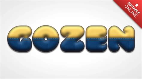 Gozen Minions Style Text Effect Generator