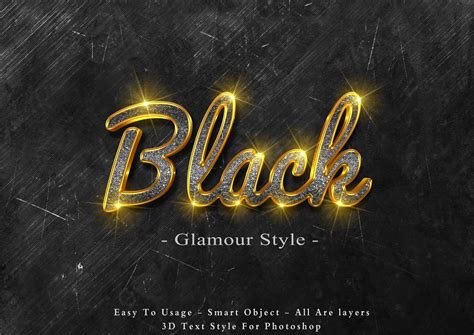 2020 3D Brilliant Gold Text Effect Collection Styles In Psd For Photoshop