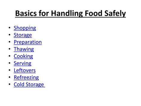Ppt Basic Introduction To Food Hygiene Safety Powerpoint
