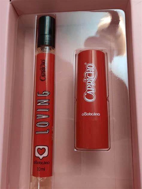 Kit Capricho Vermelho Perfume De Bolsa E Batom Perfume Feminino O