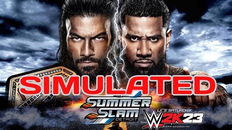 Tribal Combat Roman Reigns Vs Jey Uso Simulated In WWE2K23 For