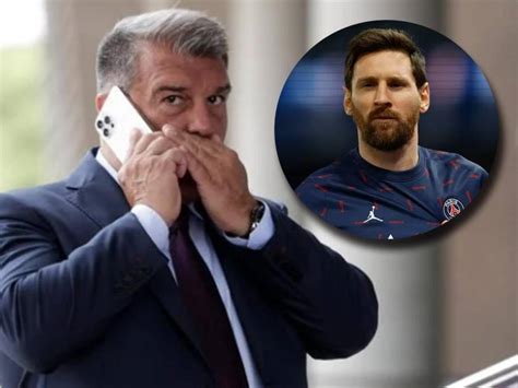 Messi regresa al Barcelona La frase que soltó Laporta desde Colombia