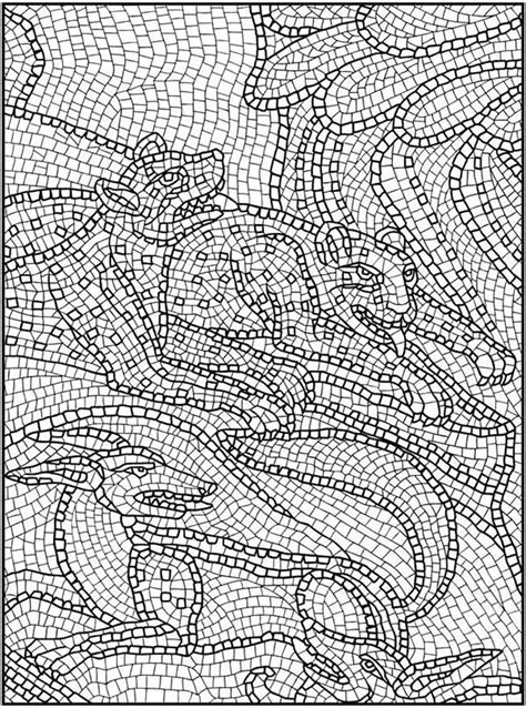 85 Desenhos De Mosaico Para Imprimir E Colorir Pintar