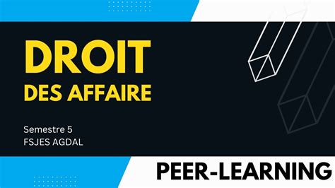 Droit des affaire S5 Prépa d examen final YouTube