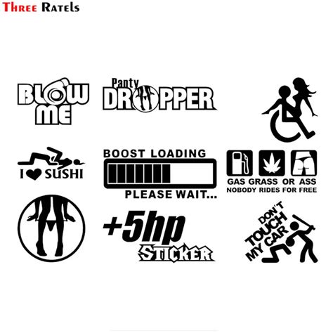 Racing Decals Funny Car Decal Stickers Reflective Hard Hat Stickers