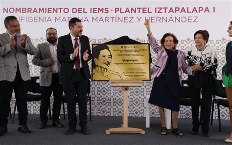 El Gobierno De La Ciudad De M Xico Rinde Homenaje A Ifigenia Mart Nez