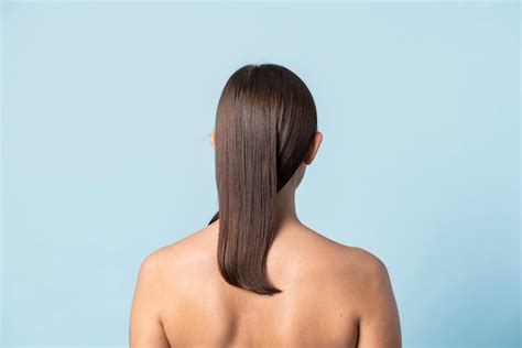 Premium Photo Rear View Of A Naked Woman Studio Shot