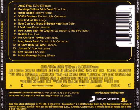 Car Tula Trasera De Bso La Gran Estafa Americana American Hustle