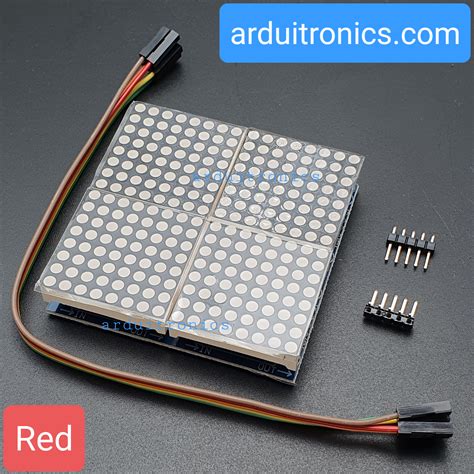 Dot matrix módulo 4 8x8 1088as Matrixmax7219 controlador para Arduino