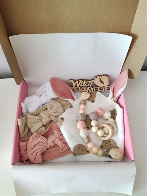 Zestaw Prezentowy Baby Shower Baby Box Narodziny Chrzest Prezent Ruda