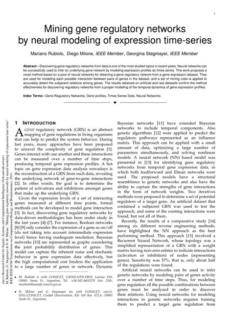 pdf mining gene regulatory networks by neural modeling of expression time series