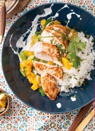 Schnell Einfach Tandoori H Hnchen Mit Mangochutney Jasminreis Und