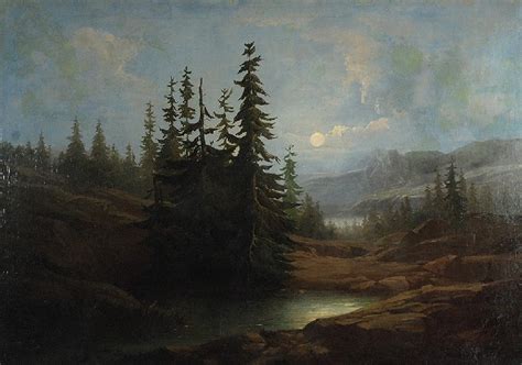 Caspar David Friedrich Noc księżycowa nokturn MutualArt