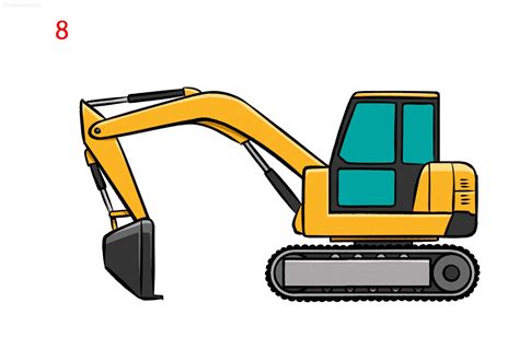 Excavator Drawing