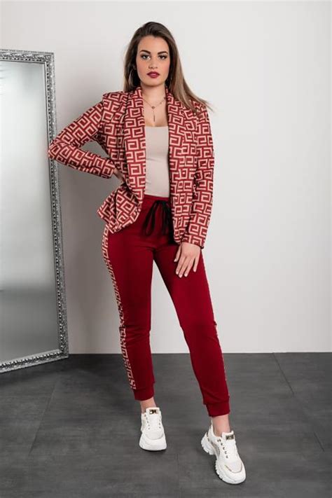 Hosenanzug Mit Print Nunzia Bordeaux 55