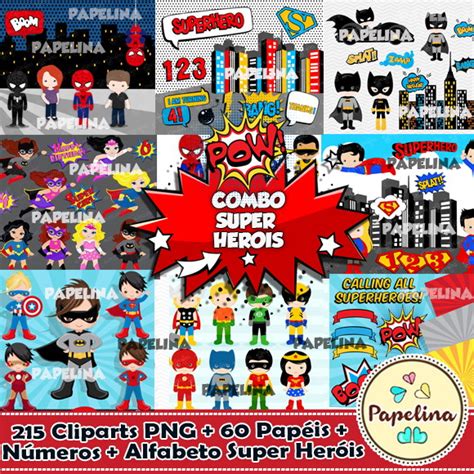Super Kit Digital Super Heróis Elo7 Produtos Especiais