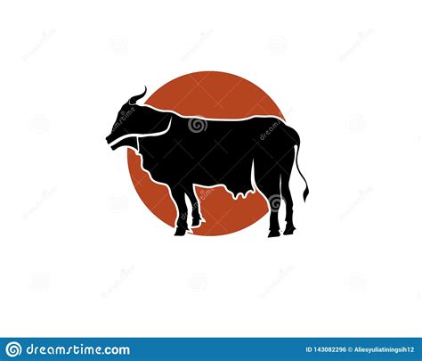 Logotipo Del Cuerno De Bull E Iconos App De La Plantilla De Los S