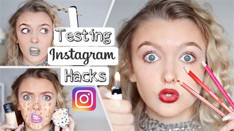 Testing 5 WEIRD Instagram Beauty Hacks YouTube