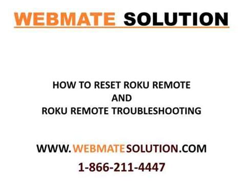 How To Reset Roku Remote YouTube