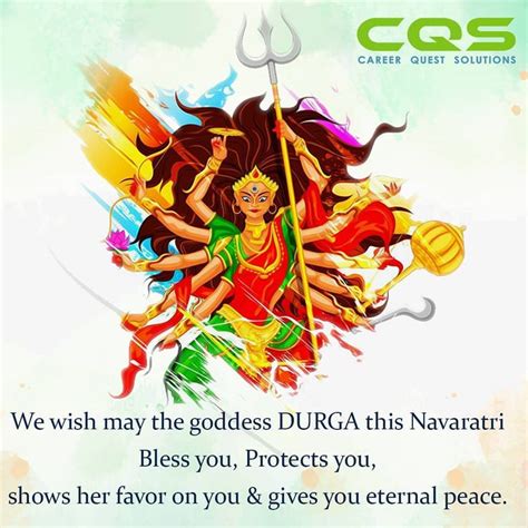 Cqs Wishes You Happy Navratri May The Avatars Of Maa Durga Bless