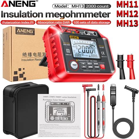 ANENG MH13 MH12 MH11 Megômetro Digital Isolamento Medidor de