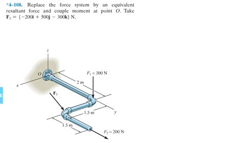 solved replace the force system by an equivalent resultant