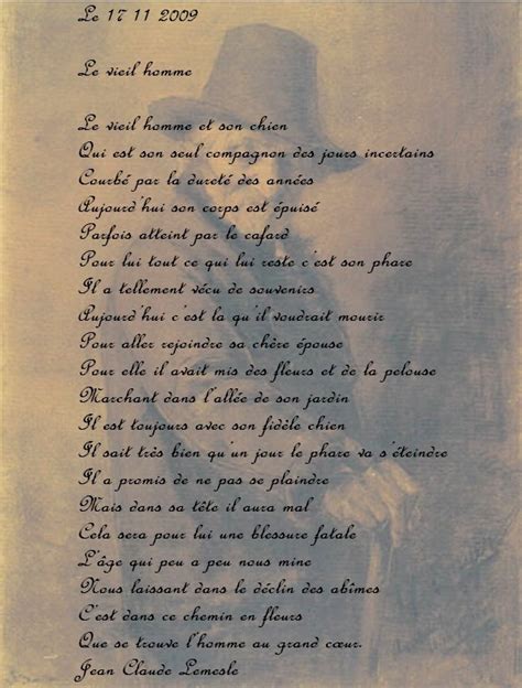 Poeme L Homme Et Le Chien