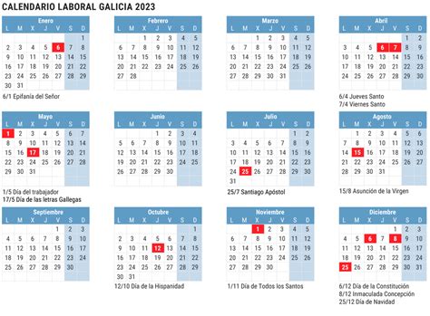 Calendario Laboral 2024 Galicia Image To U