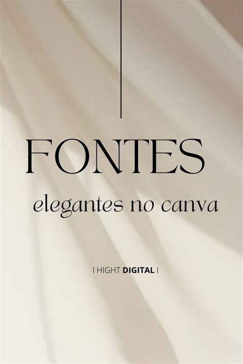 Ideias de fontes elegantes no canva Combinações de fontes Idéias
