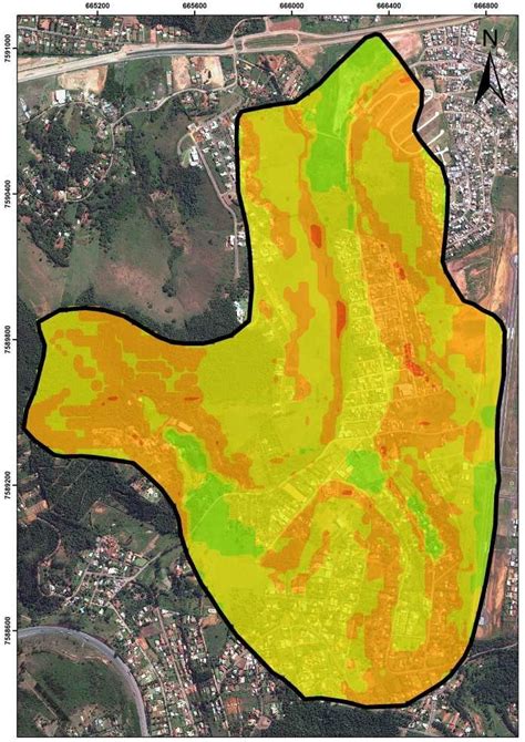 Mapa De Suscetibilidade A Movimentos De Massa Da Bhcm Souza