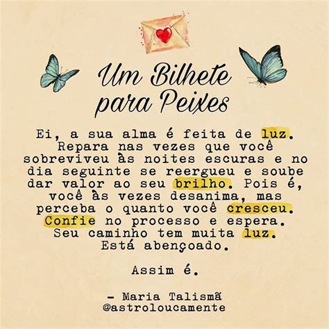 Astroloucamente Por Signos No Instagram Um Bilhete Para Peixes Uma