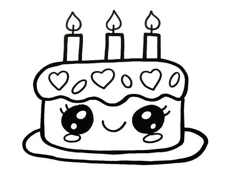 Dibujos De Pasteles Kawaii Para Colorear E Imprimir Dibujos Para