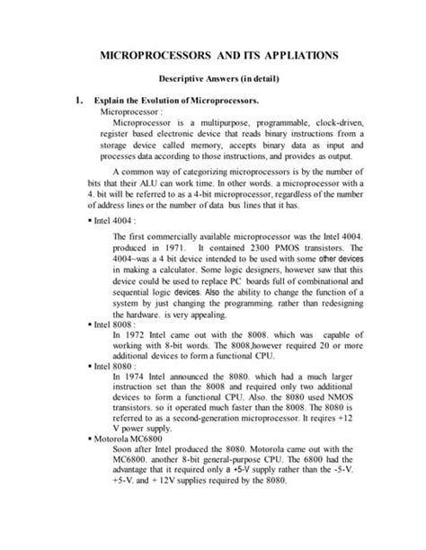 microprocessors and its applications essay pdf