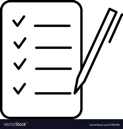 Task List Icon Royalty Free Vector Image Vectorstock