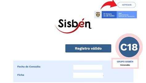 Consultar el Puntaje y Nivel del Sisbén 4 2023