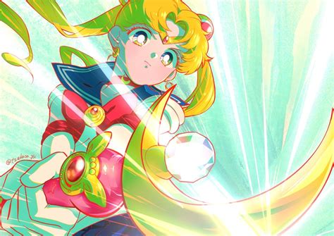 Tsukino Usagi And Sailor Moon Bishoujo Senshi Sailor Moon Drawn By T