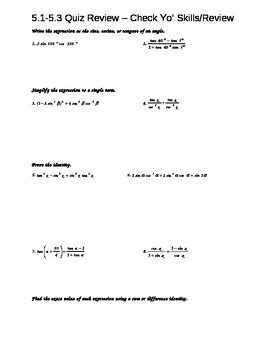 Verifying Trig Identities Worksheet Math Love Worksheets Library