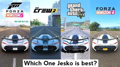 Koenigsegg Jesko Sound Top Speed Forza Horizon 5 Vs Forza Horizon 4